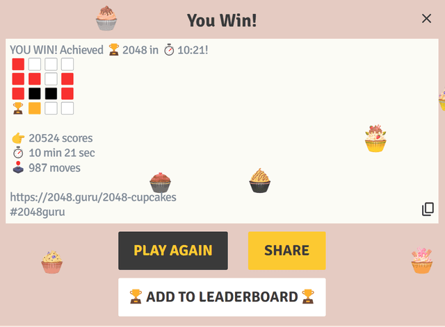 Play 2048 Cupcakes Online | 2048 Guru